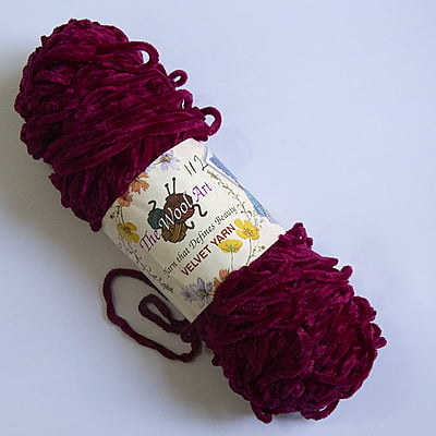 Buy Online Velvet yarn |Velvety knit and crochet| blanket| Pillow ...