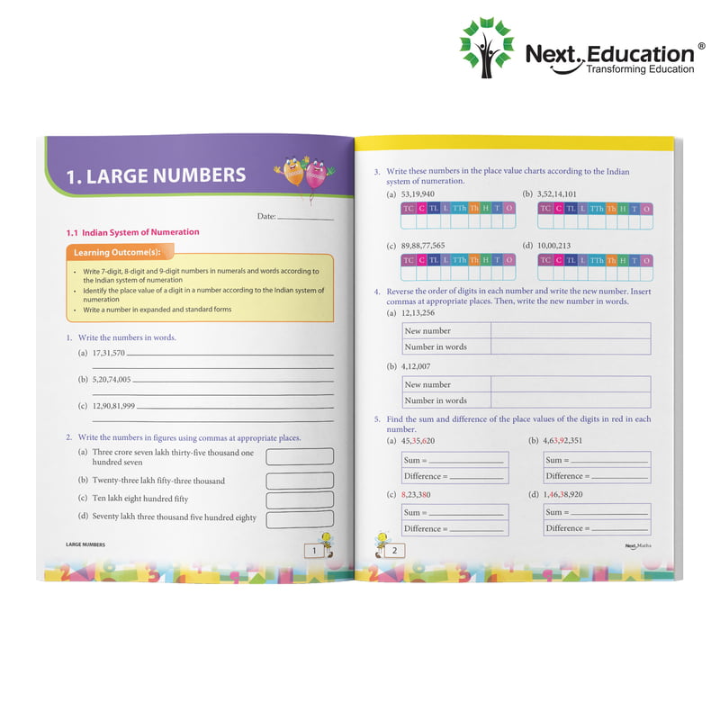 Buy Next Maths - Secondary School CBSE Workbook for 5th class / Level 5 ...