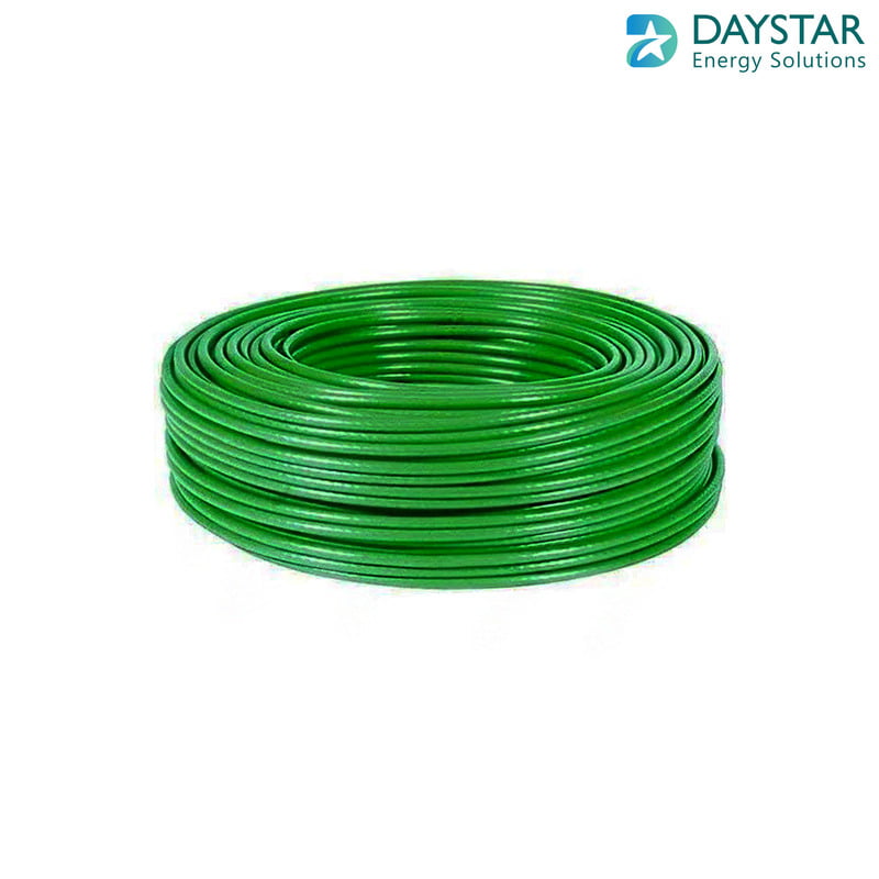 6 sq.mm AC Cable GREEN | FR PVC Insulated Copper Wire | Single Core ...
