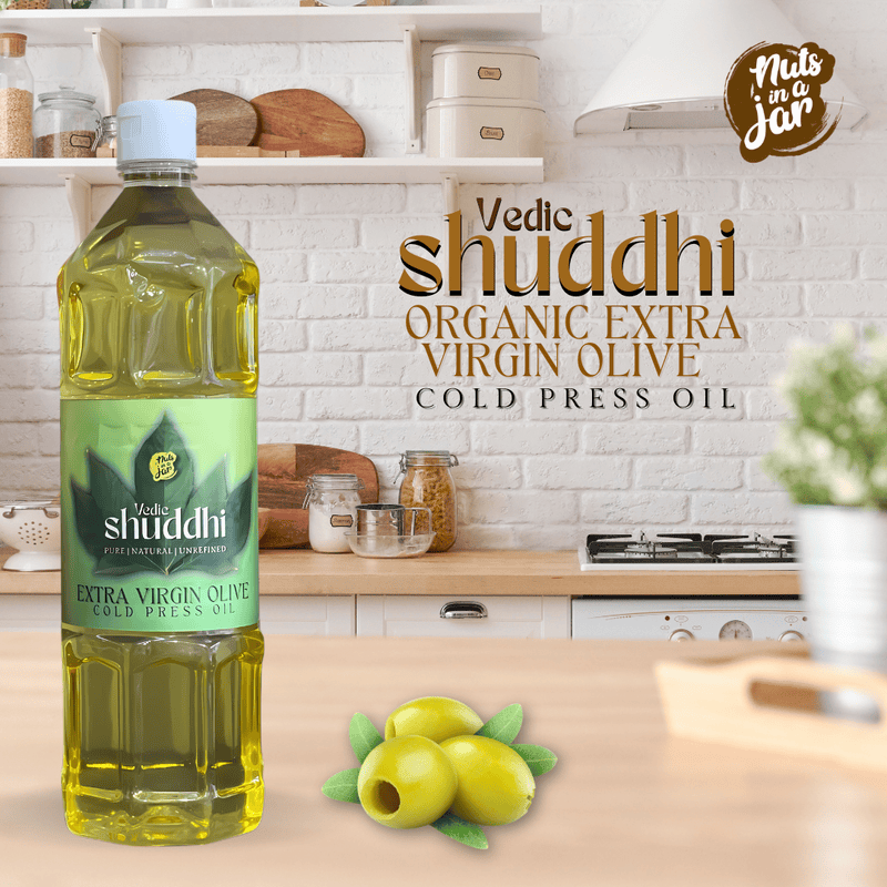 100% Natural Goodness in Every Drop: Vedic Shuddhi Organic Extra Virgin Olive Cold Press Oil