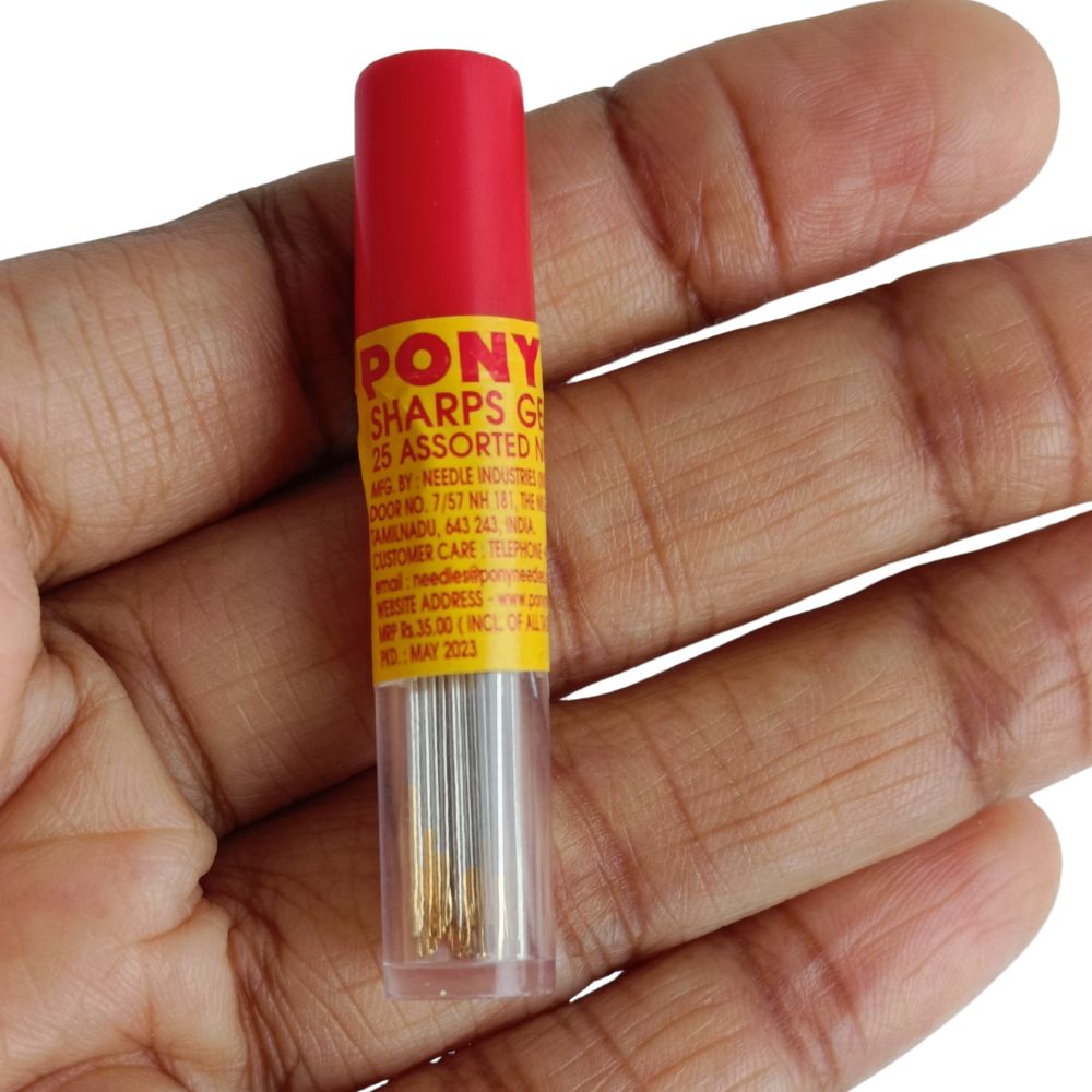 Pony Sharp Golden Eye Needle Assorted Pack for Embroidery |Sewing ...