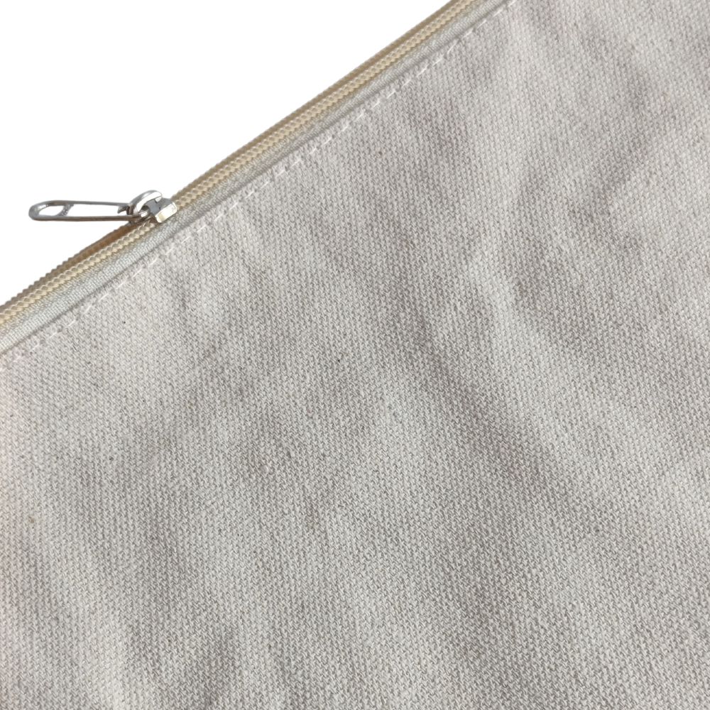 Canvas Pouch With Zipper