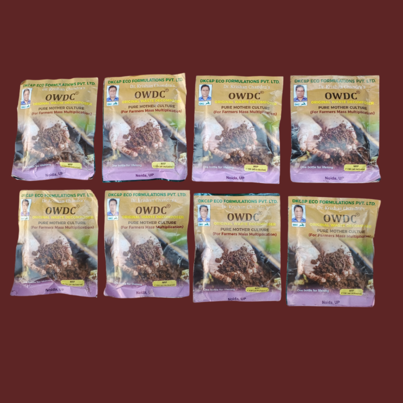 Pack of 8 DKC OWDC (Waste Decomposer) new Powder form Packets