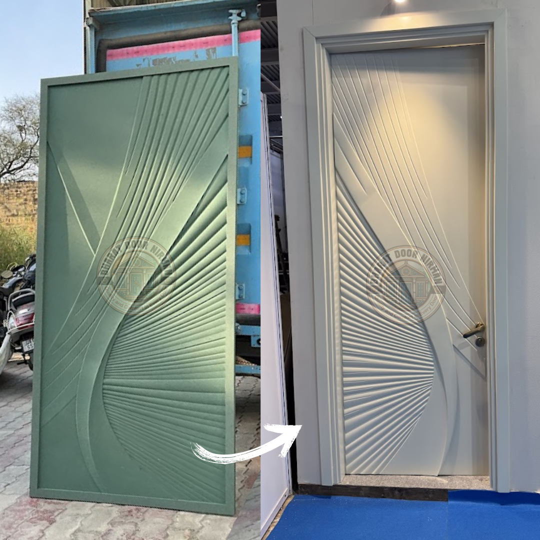 8x3 ft HDHMR Designer Door with PU Gloss Finish – ₹75,000 | Bharat Door ...
