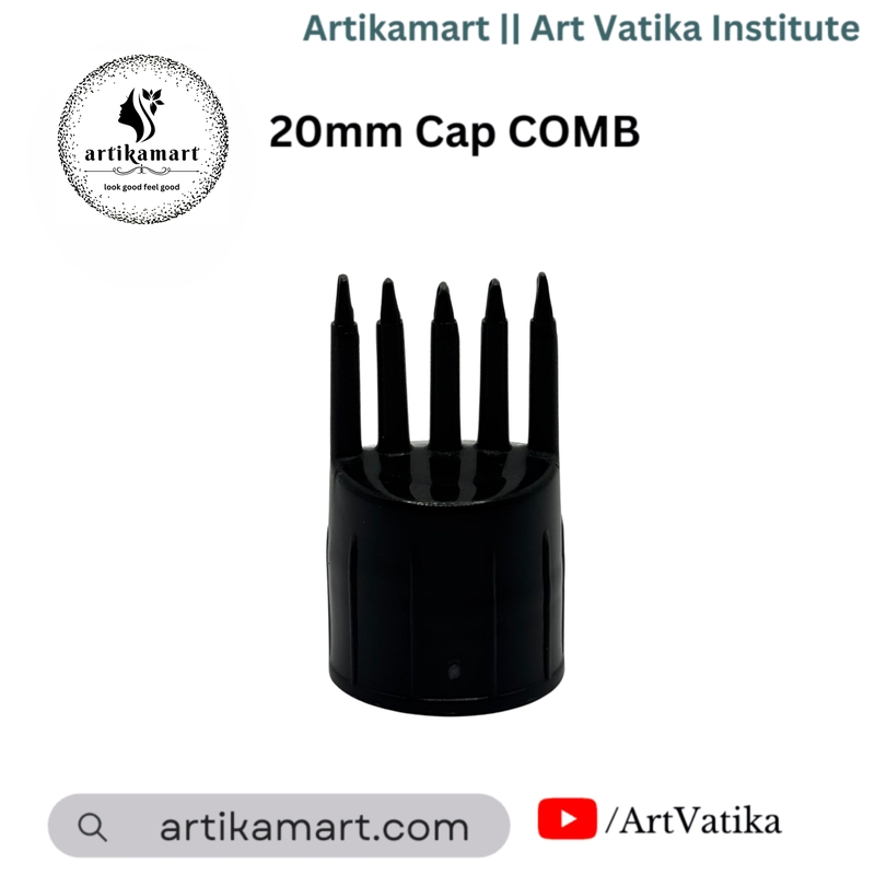 Premium Black Comb Applicator Cap for 20mm PET Bottles | artikamart.com